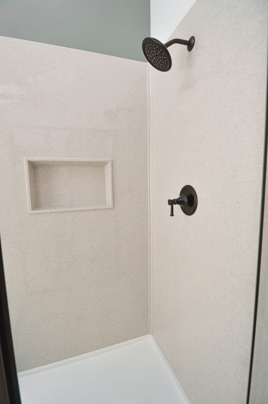 An Alternative To Tile Shower Walls: Solid Surface Shower Wall Panels